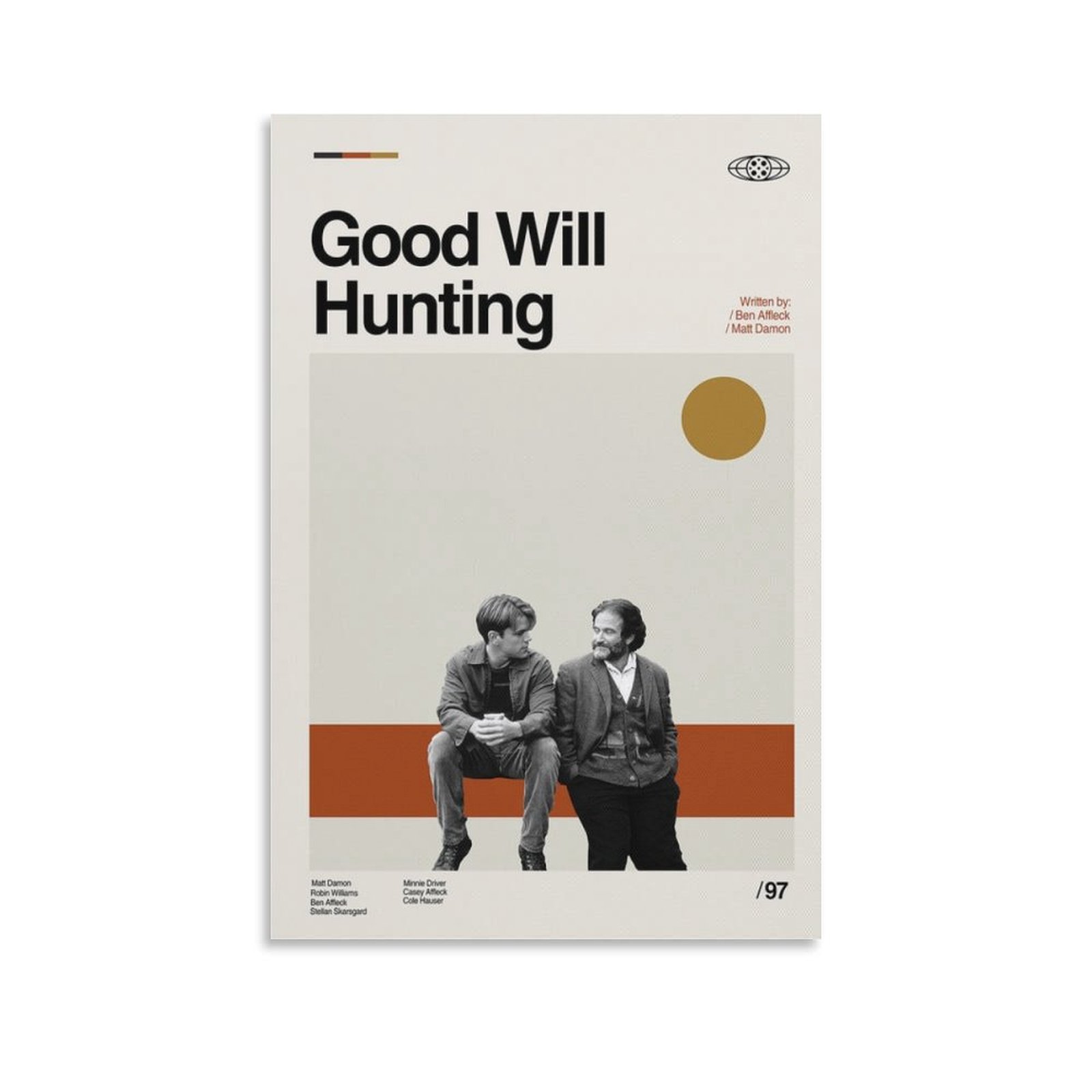 Good Will Hunting Poster, Ben Affleck Film, Midcentury Print, Vintage ...