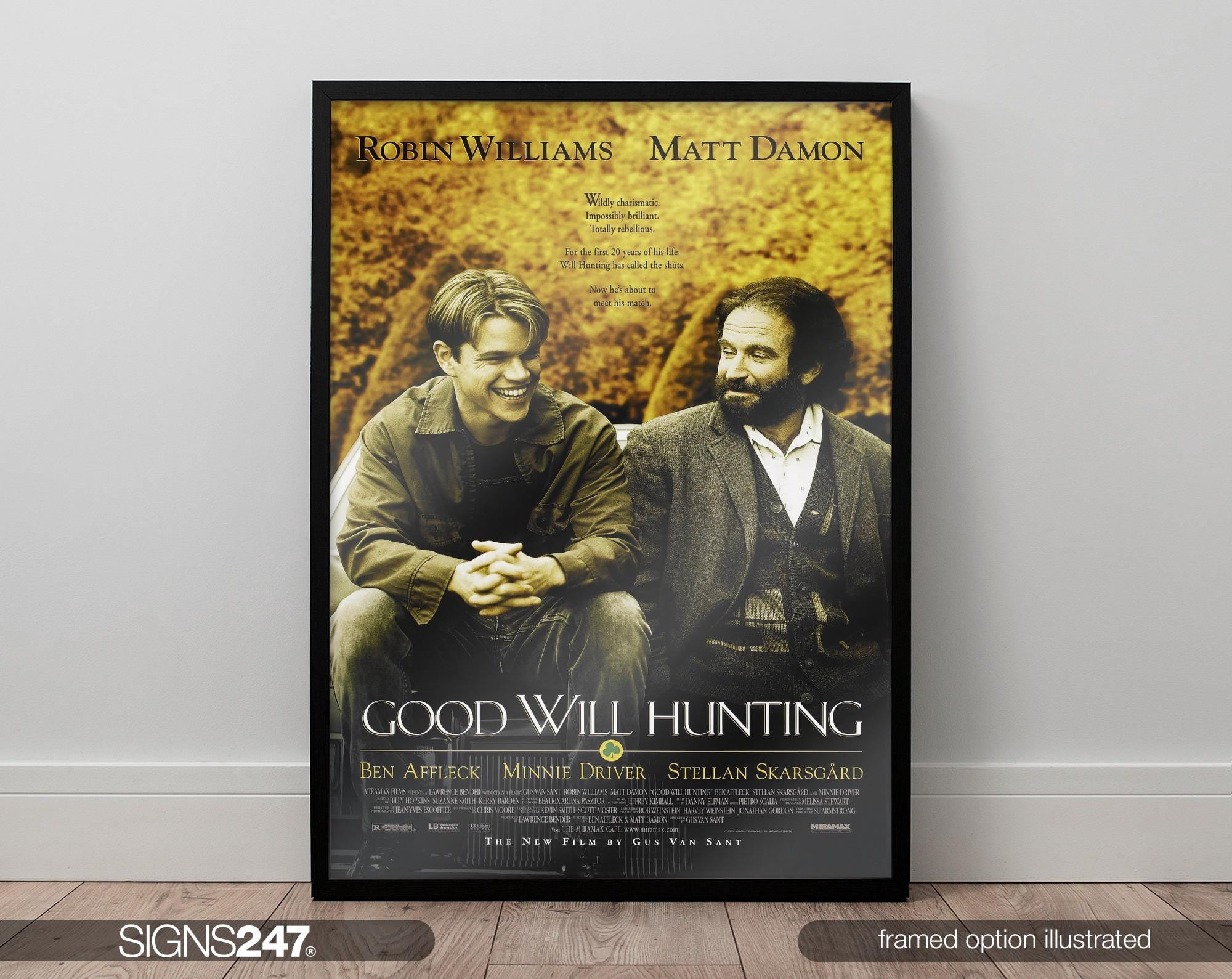 Good Will Hunting Robin Williams Matt Damon Movie Poster | Movie Prints ...