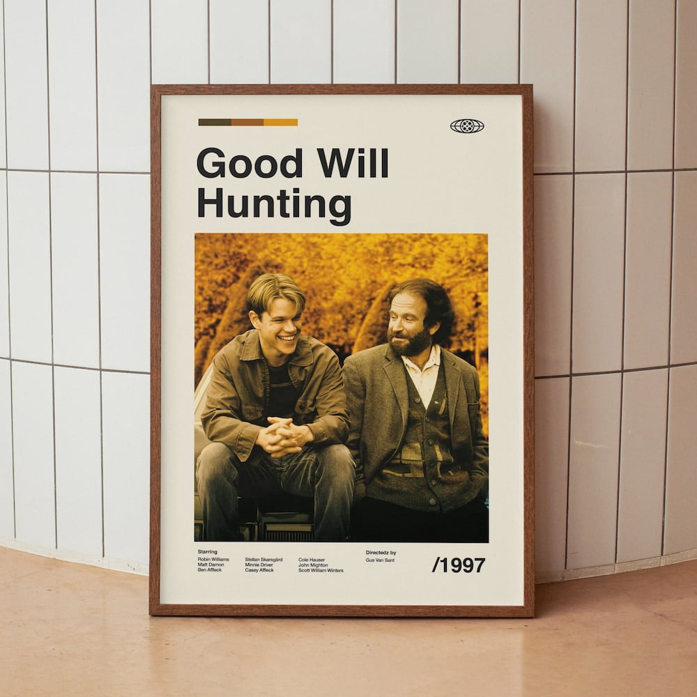 Good Will Hunting Wall Art Print Robin Williams Matt Damon Movie Poster ...