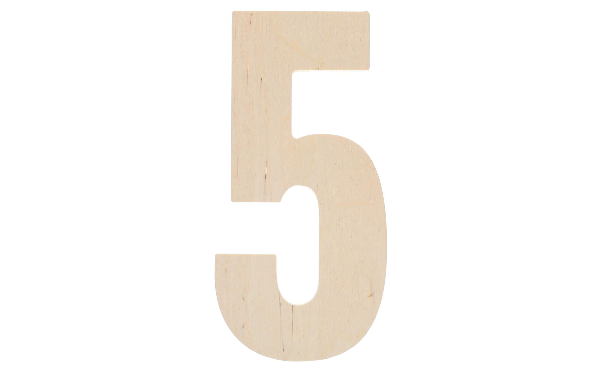 Good Wood By Leisure Arts Letter 13" No 5, Wooden Letters, Wood Letters ...