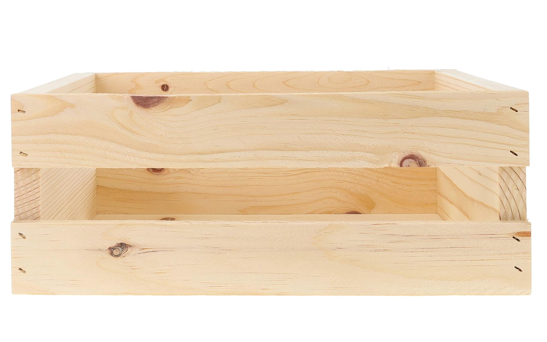 Good Wood By Leisure Arts Wooden Crate, Wood Crate Unfinished, Crates ...