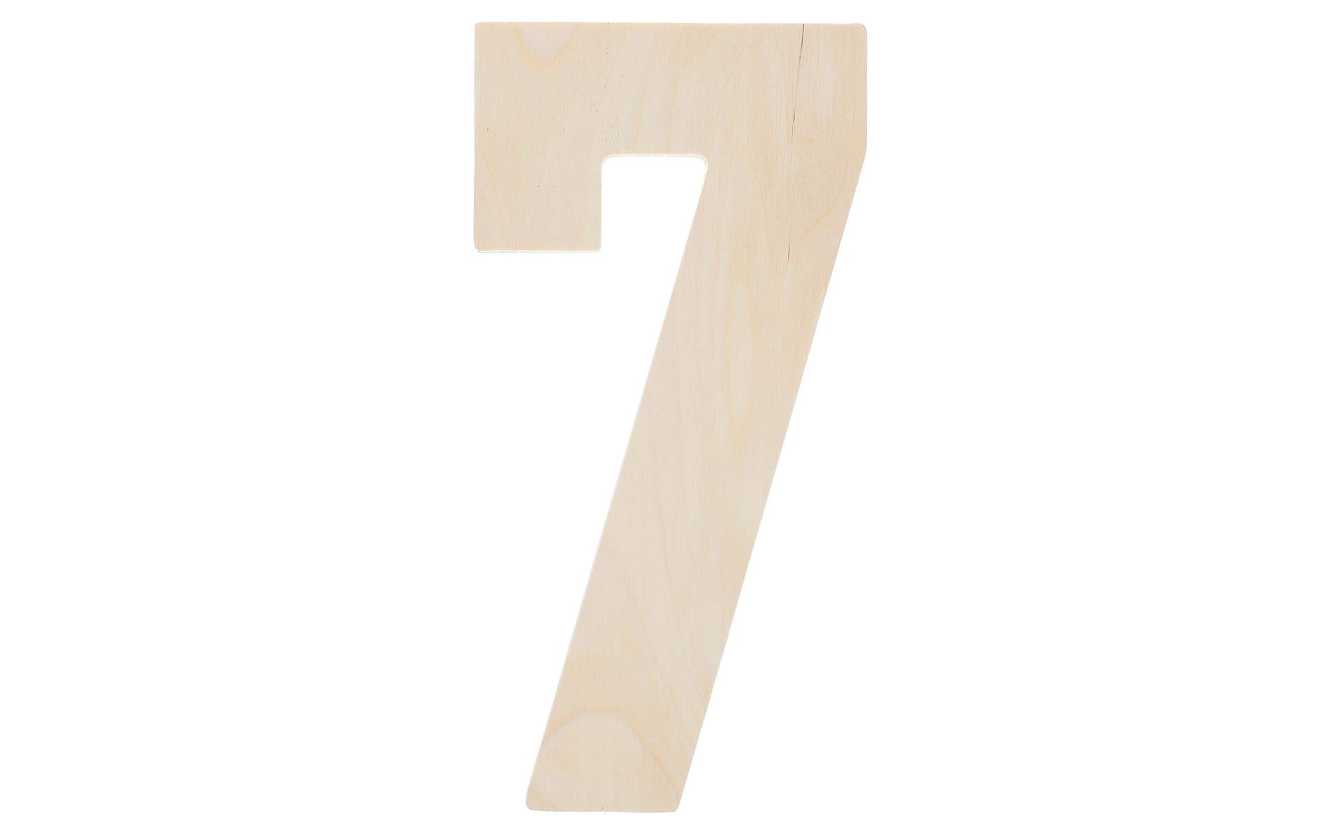 Good Wood By Leisure Arts Letter 13" No 7, Wooden Letters, Wood Letters ...