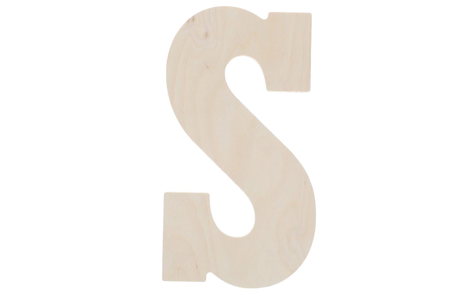Good Wood By Leisure Arts Letter 13" S, Wooden Letters, Wood Letters ...