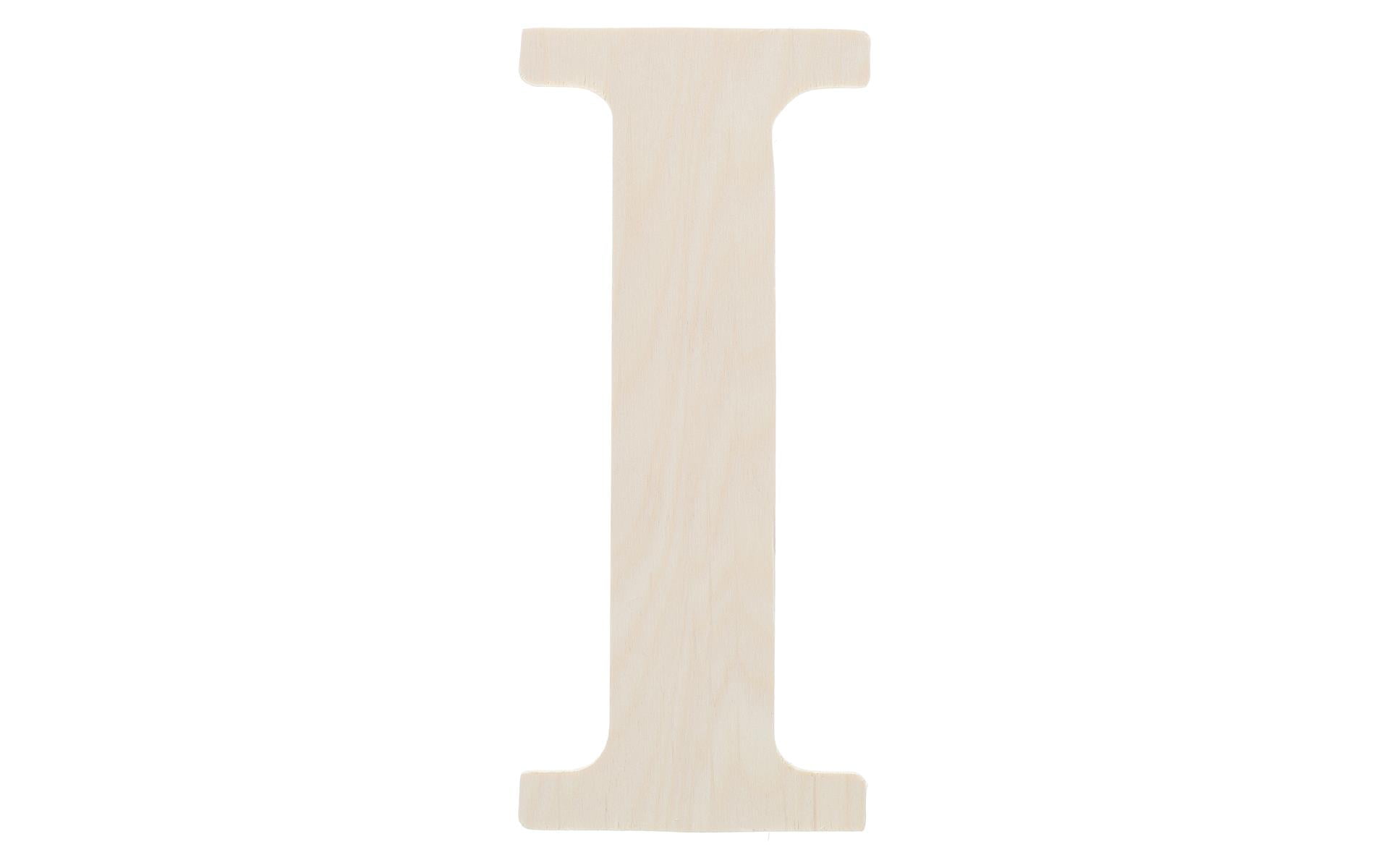 Good Wood By Leisure Arts Letter 9.5" I, Wooden Letters, Wood Letters ...
