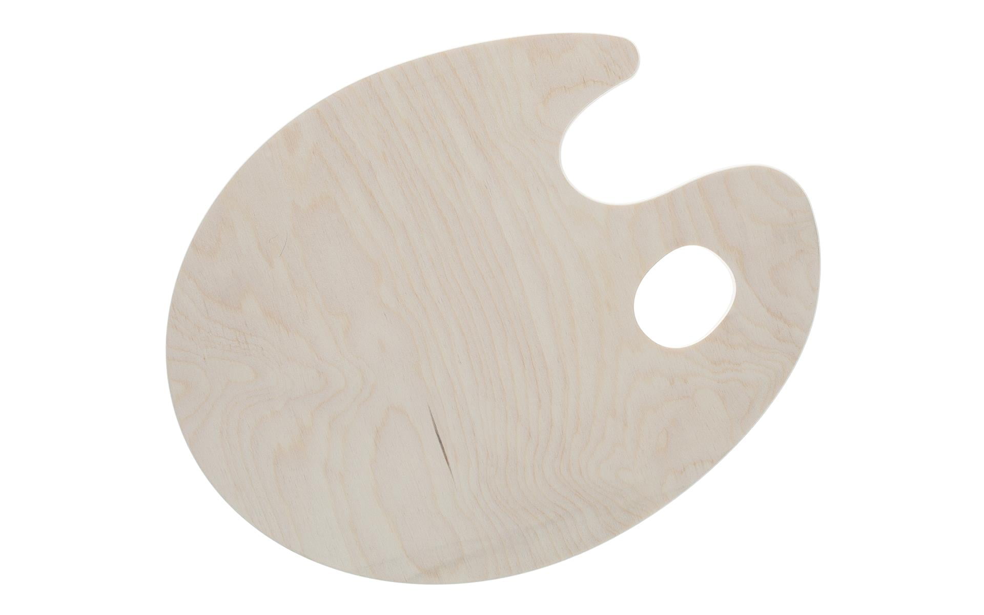 Good Wood By Leisure Arts Shape Painter'S Palette Birch 14" X 11" X 0.5 ...