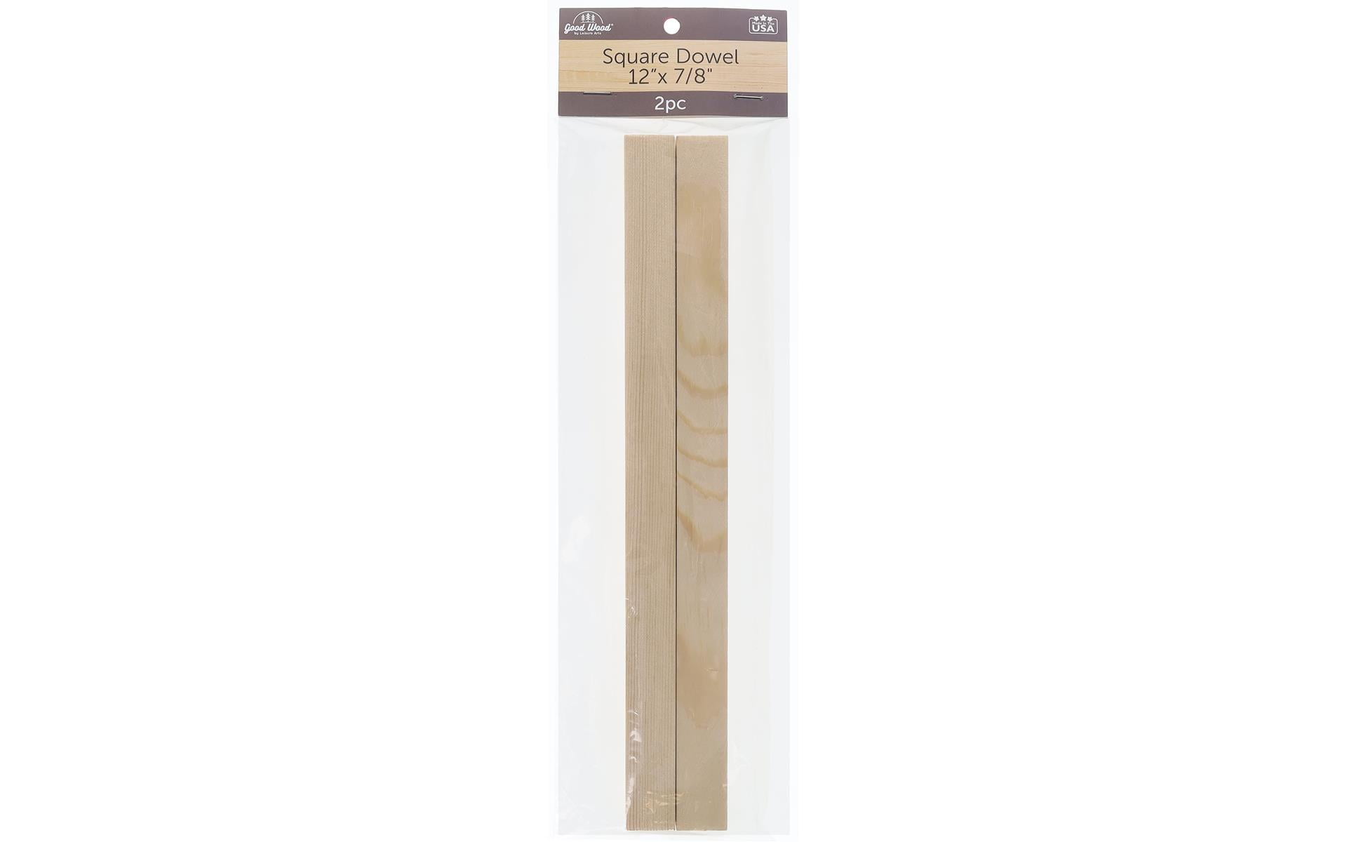Good Wood Square Dowel Pkg 12x7/8" Brown 2pc - Walmart.com