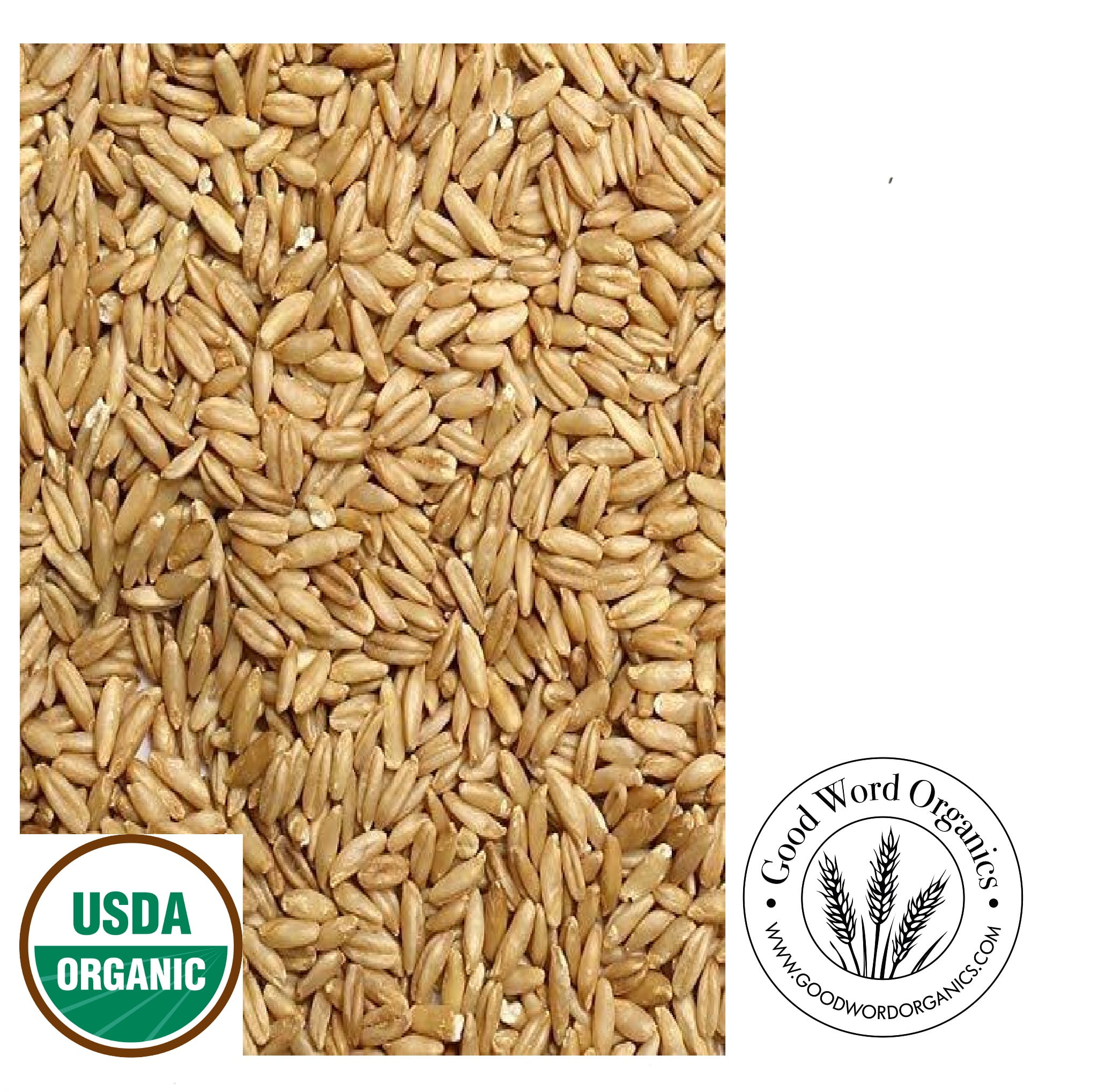 Good Word Certified Organic Non-GMO Whole Uncut Hulled Oat Groats 5 lbs ...