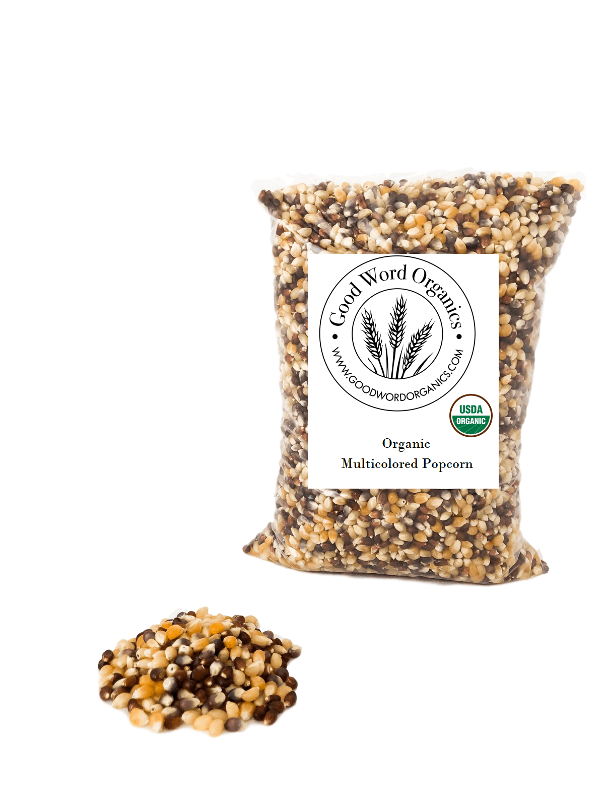 Good Word Organics Non-GMO Multi-color Popcorn | Popping Corn | 5 lbs ...