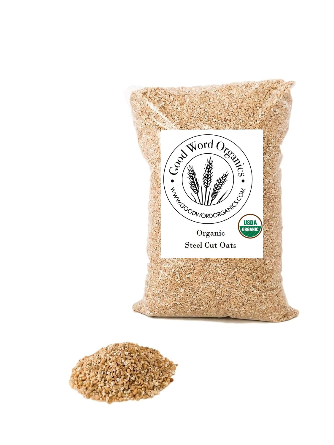 Organic Steel Cut Oats 5 lbs by Jojo's Organics | Oat Groats Irish ...