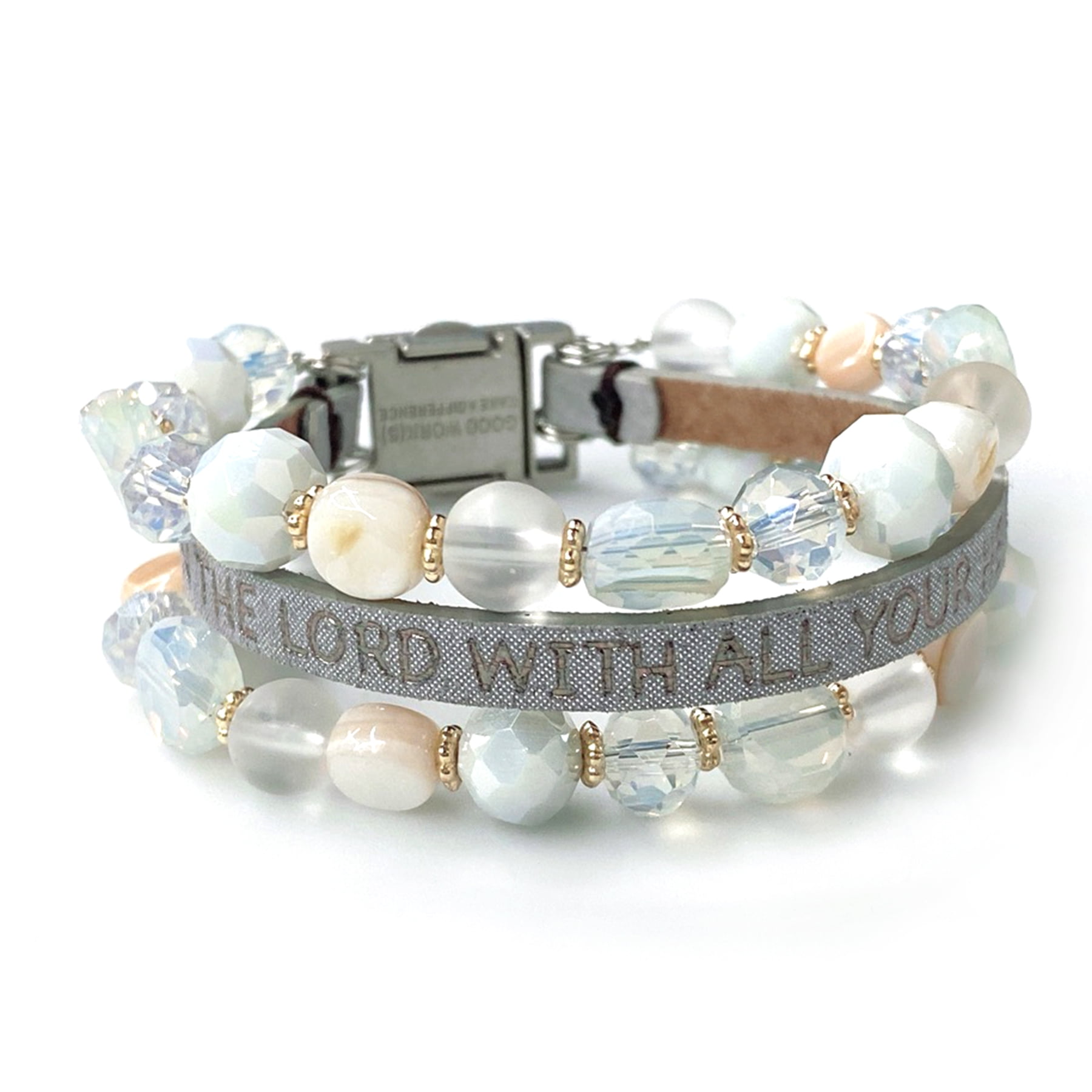 Good Works Proverbs 3:5-6 Bible Verse Beaded Bracelet - Walmart.com
