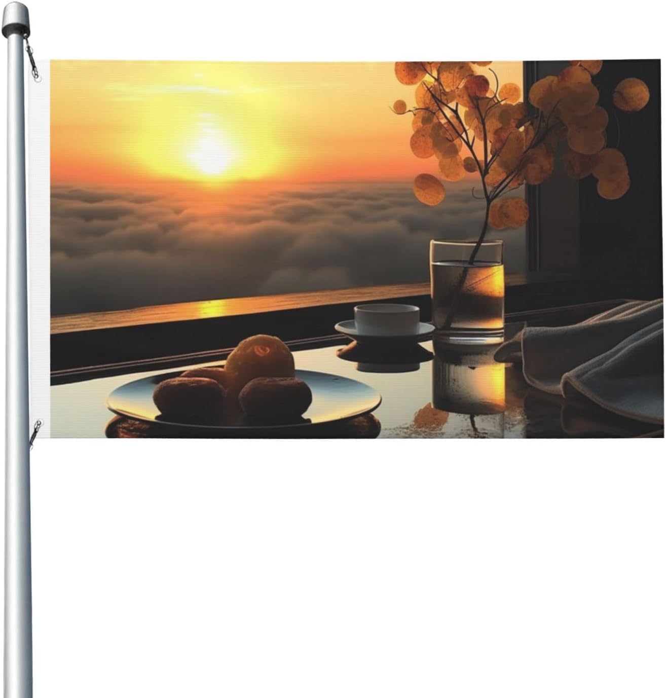Good morning Flag 4.85x8 ft Flags for Outside Funny Banner Garden Flag ...