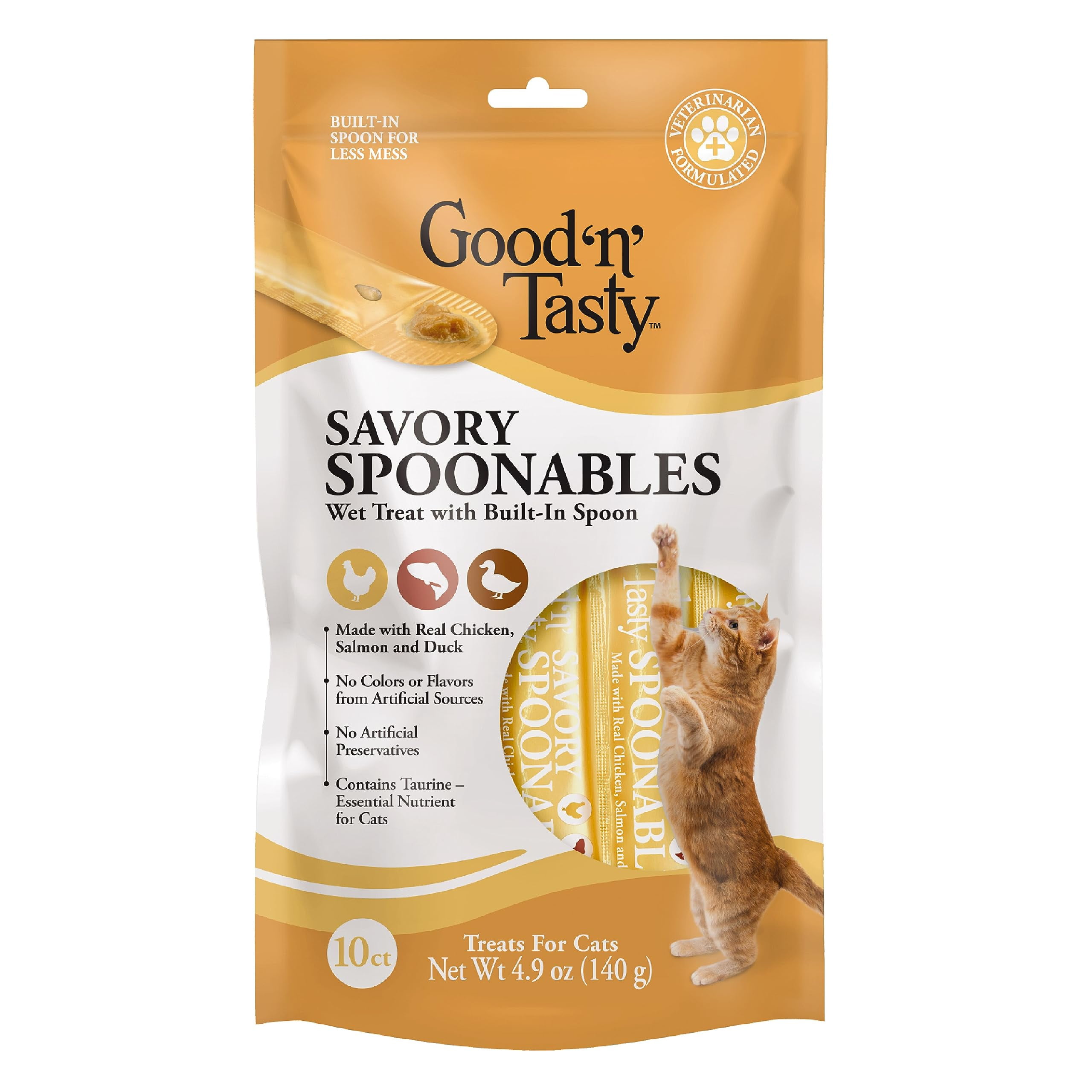 Good ‘n’ Tasty Savory Spoonables with Real Chicken, Salmon & Duck, 10 ...