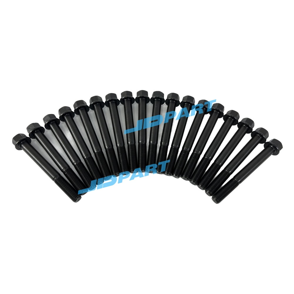 Good quality 18 PCS D24 Cylinder Head Bolt For Doosan / DEVELON Diesel ...