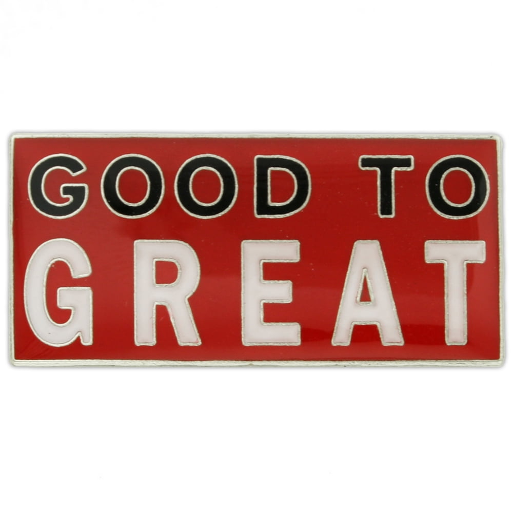 Good to Great Customer Service Motivation Enamel Lapel Pin - Walmart.com