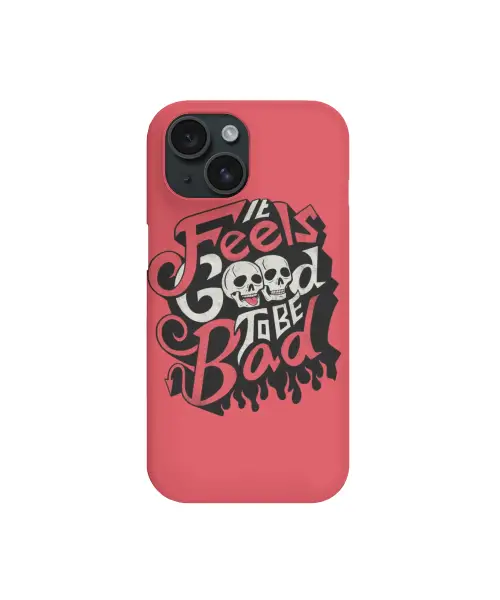 Good to be Bad Funny Villain Quote Art Phone Case for iPhone 16 15 14 ...
