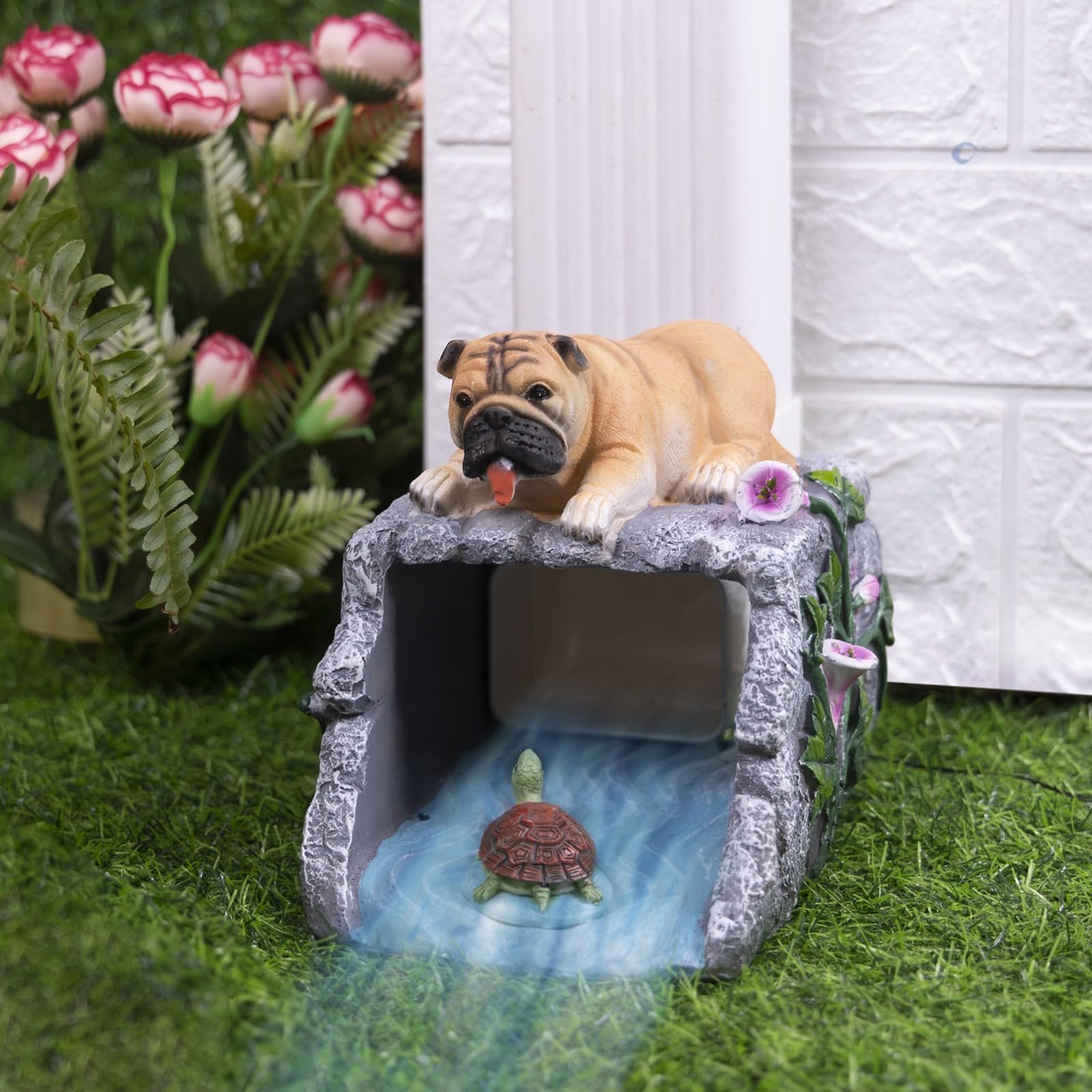 GoodAssy Bulldog Statue Decorative Gutter Downspout Extension Outdoor ...