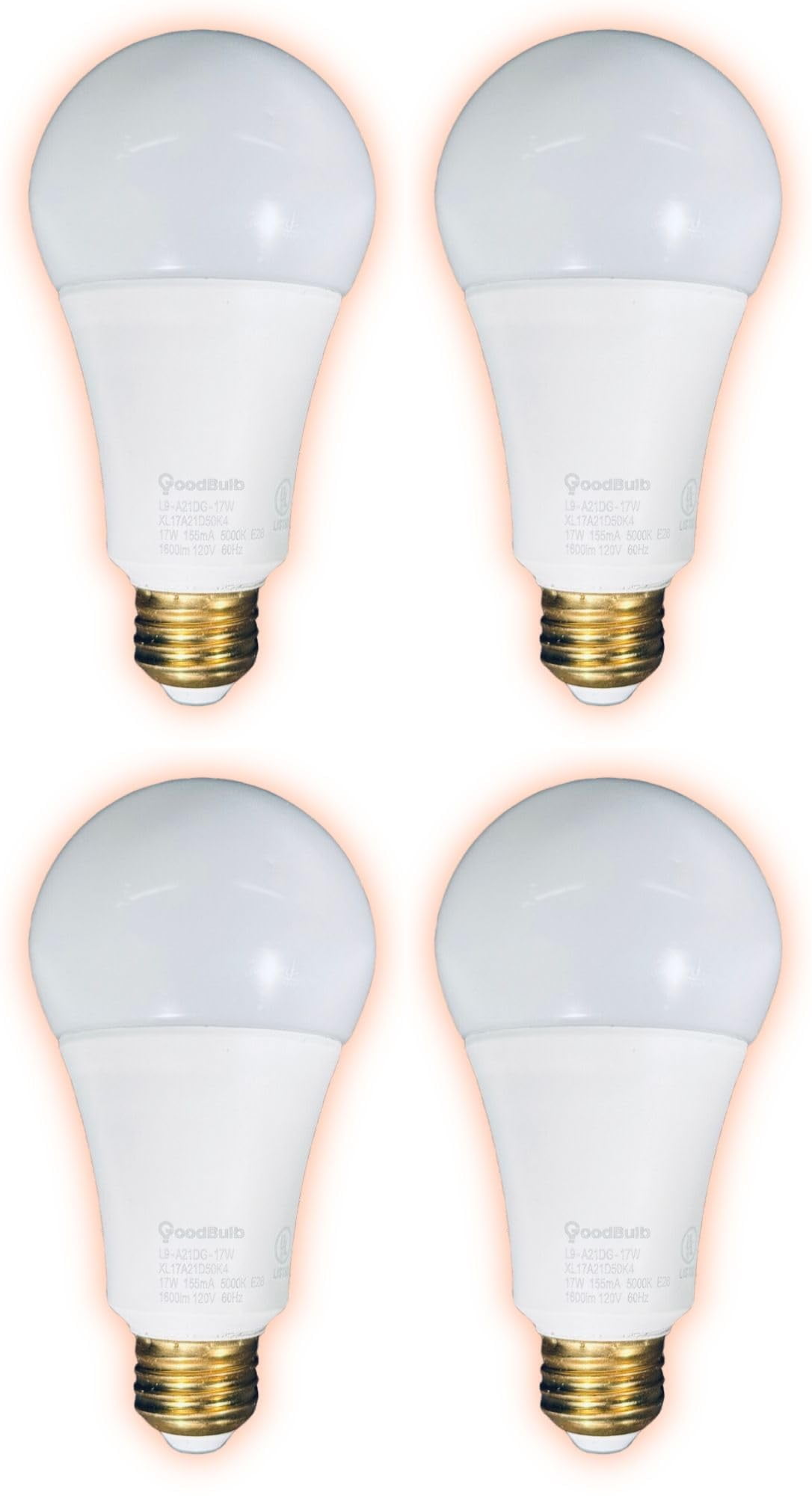 GoodBulb 100 Watt Upgrade – 17 Watt Dimmable LED A21 – 90+ High CRI ...