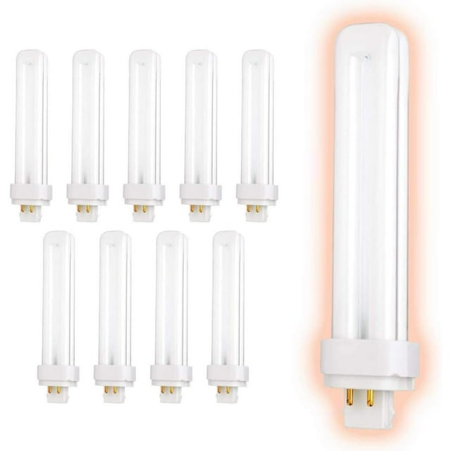 GoodBulb 26 Watt CFL Light Bulbs 4 Pin G24Q-3 Base 4100K Cool White 26W High Output 1800 Lumens ...