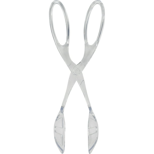 GoodCook 11" BPA-Free Plastic Salad Serving Tongs, Clear - Walmart.com