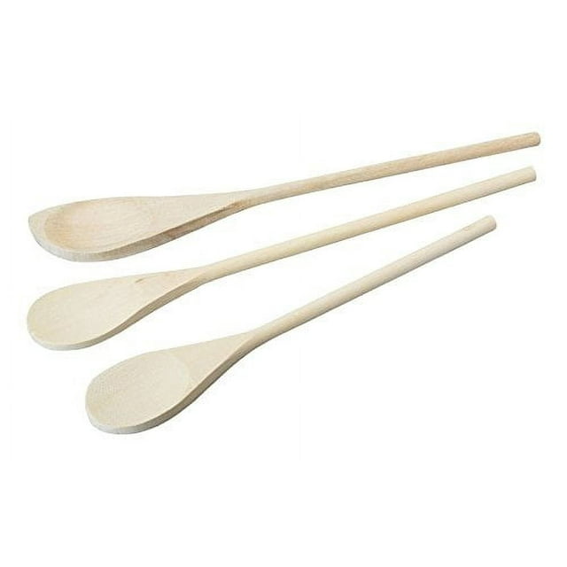 "GoodCook 3-Piece Mixing Wooden Cooking Spoons 10"" and 12"" for ...