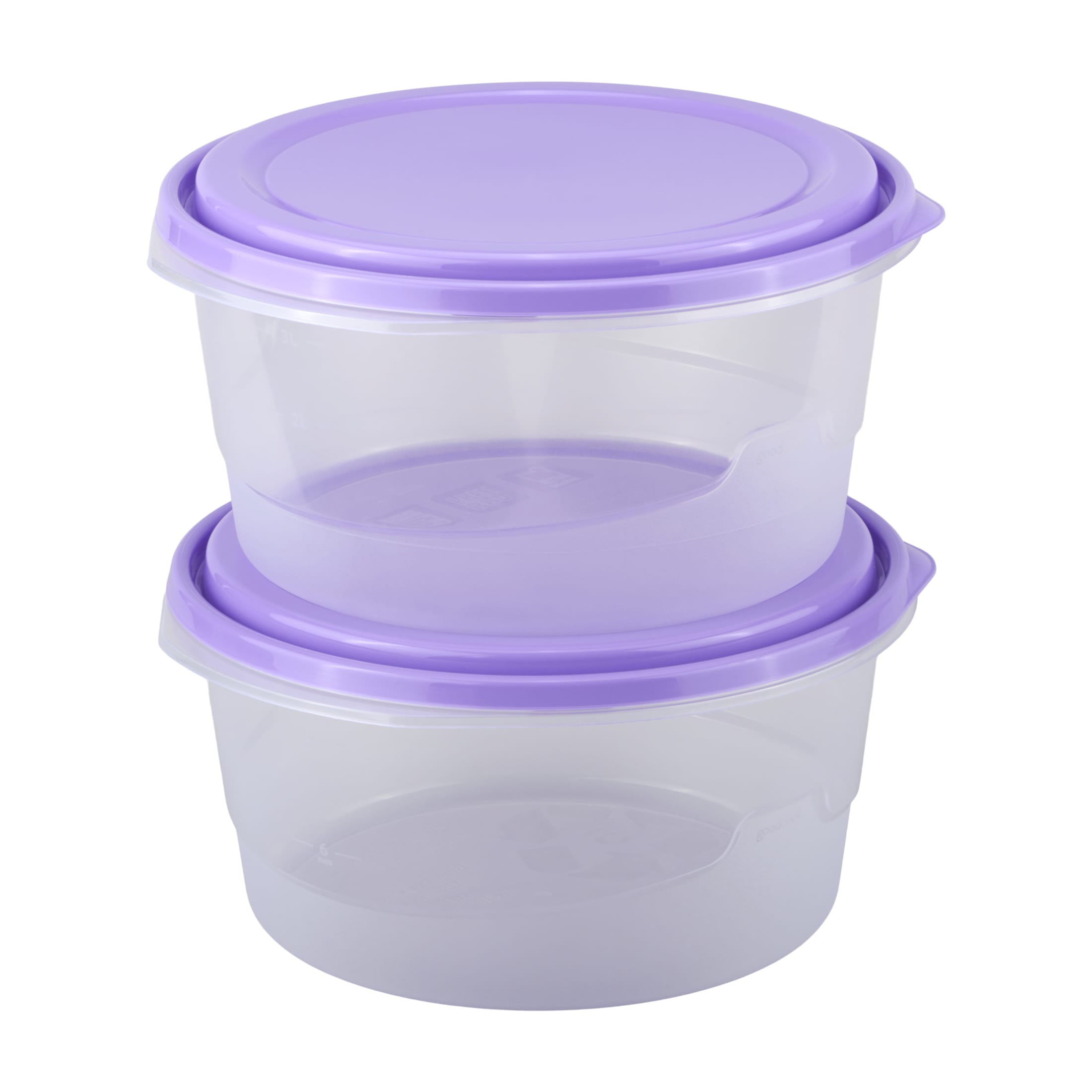 GoodCook EveryWare Extra Large Bowl Container 4 piece, Purple, BPA Free ...