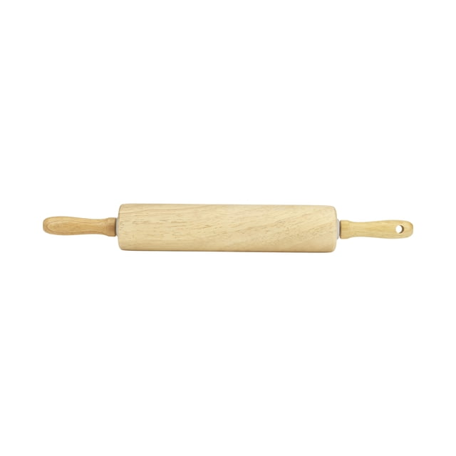 GoodCook Everyday 10" x 2" Water-Resistant Wood Barrel Dough Rolling ...