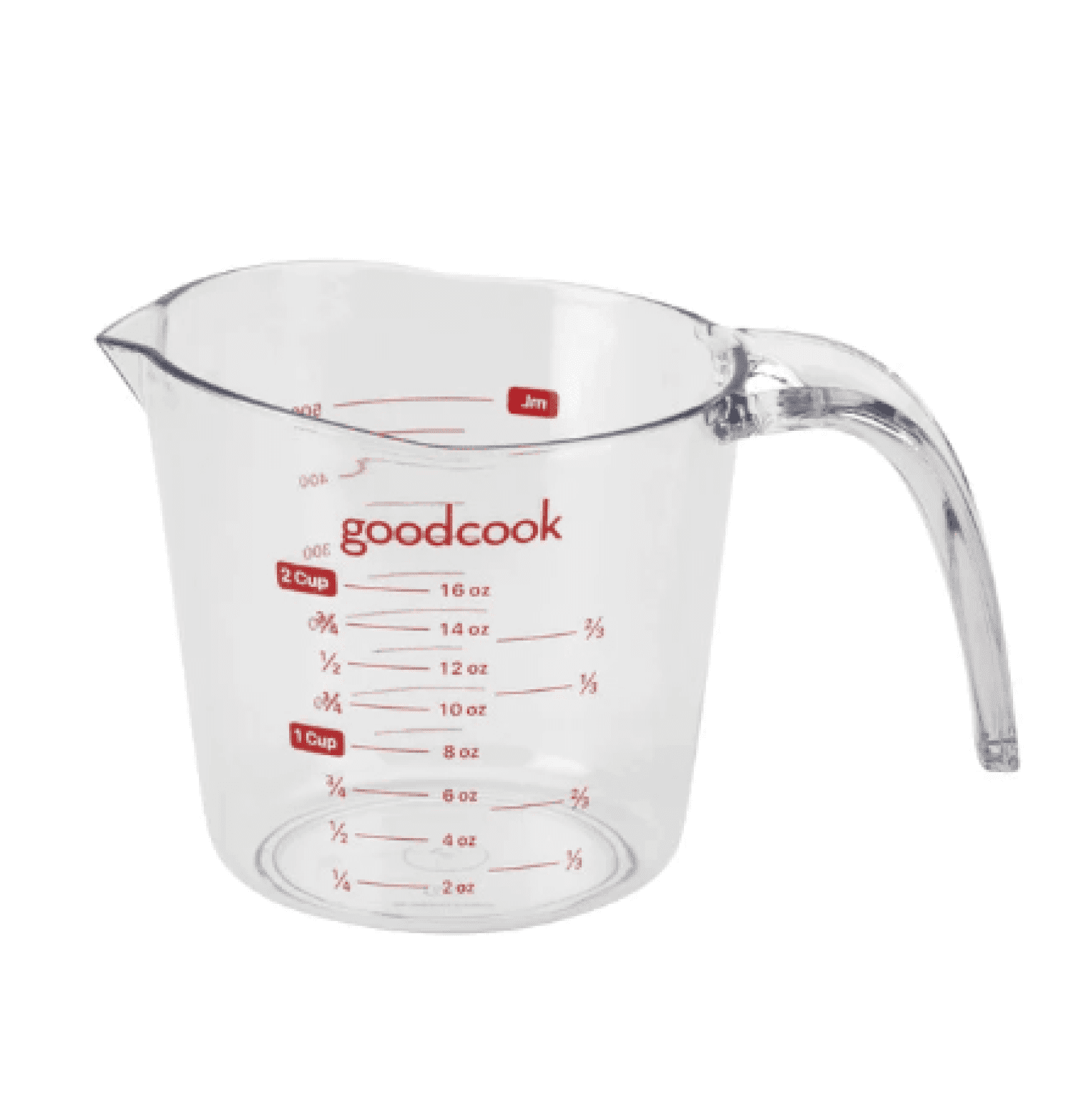 GoodCook Everyday 2 Cup Liquid Measuring Cup with Ounces and Milliliter ...