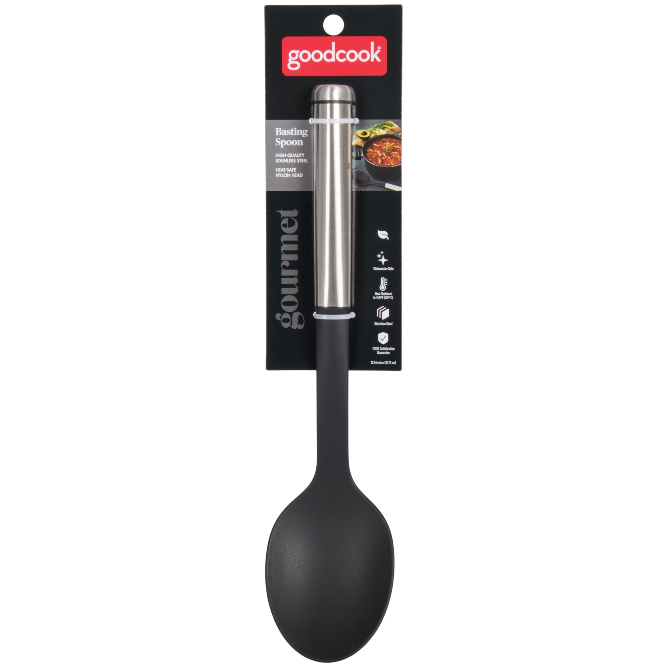 GoodCook Gourmet Basting Spoon Nylon Heat Safe Head 12.5-Inch Length ...