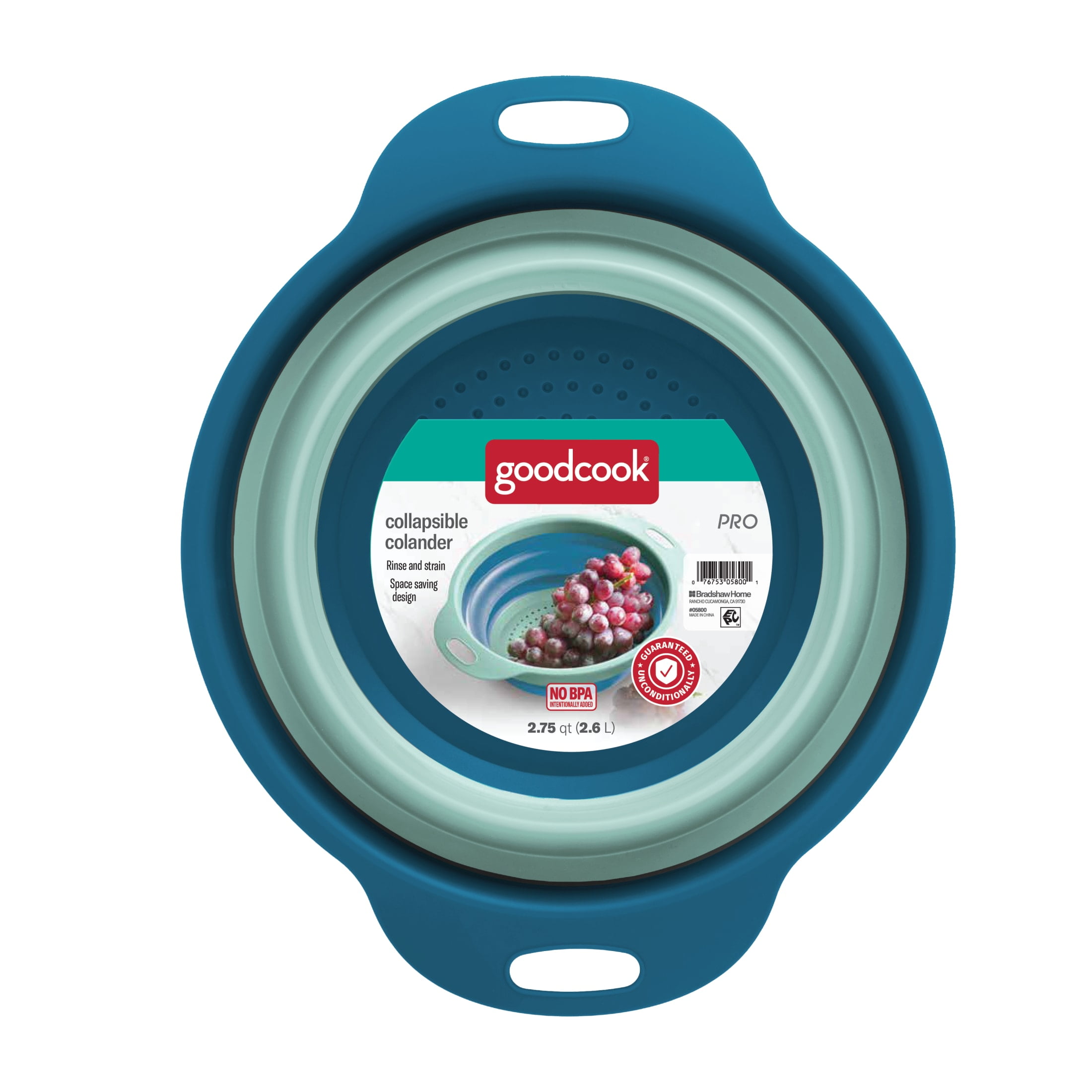 GoodCook Pro 2.75qt Collapsible Colander - Cooking Strainer and Sieve ...