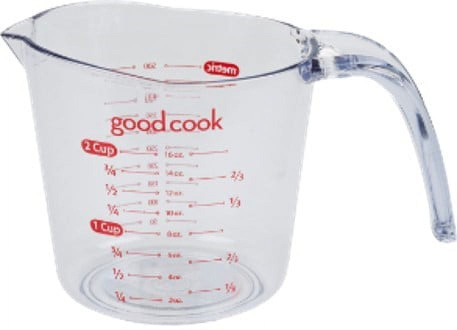 GoodCook PROfreshionals Plastic Measuring Cup, 2-Cup Capacity, Clear ...
