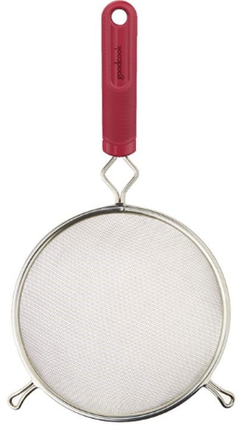 GoodCook PROfreshionals 6" Stainless Steel Mesh Strainer, Red - Walmart.com