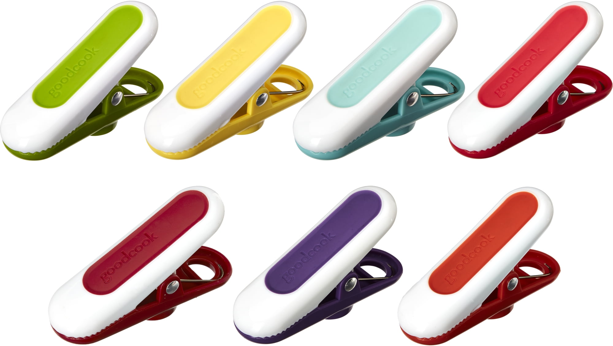 GoodCook 7-Piece Assorted Strong Magnetic Bag Clips for Fridge, Snack ...