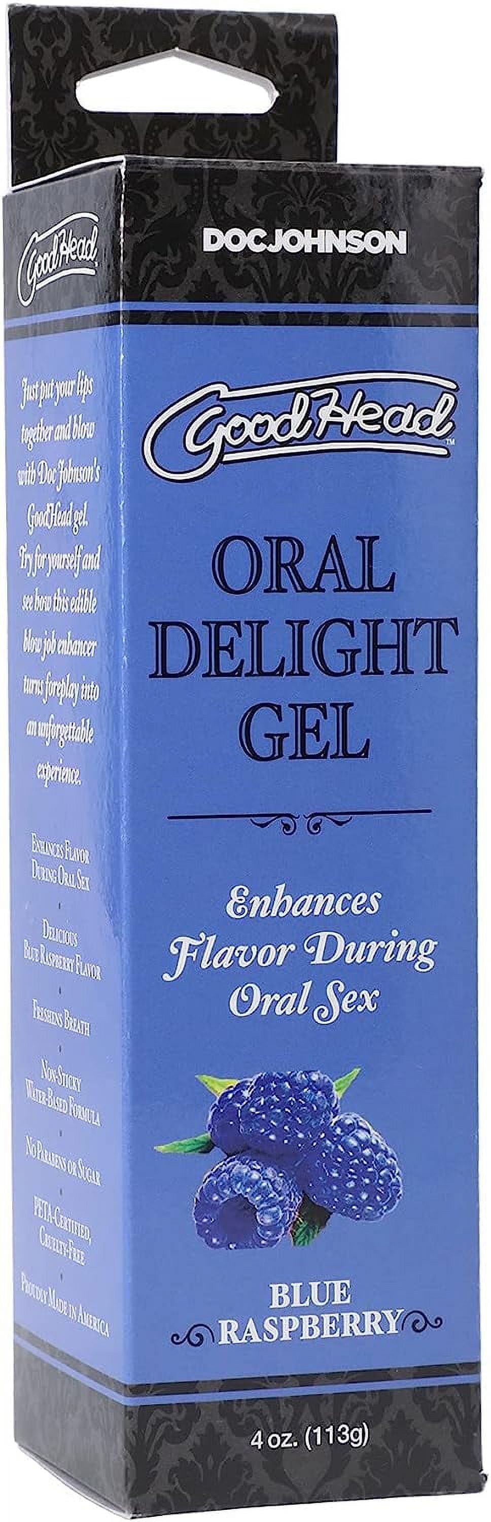 Doc Johnson GoodHead Oral Delight Gel, Edible Lubrication, Water Based ...