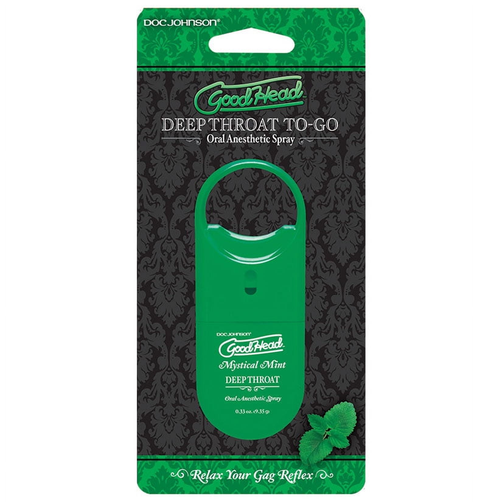 GoodHead Deep Throat Numbing Spray, Mystical Mint, Reduces Discomfort ...