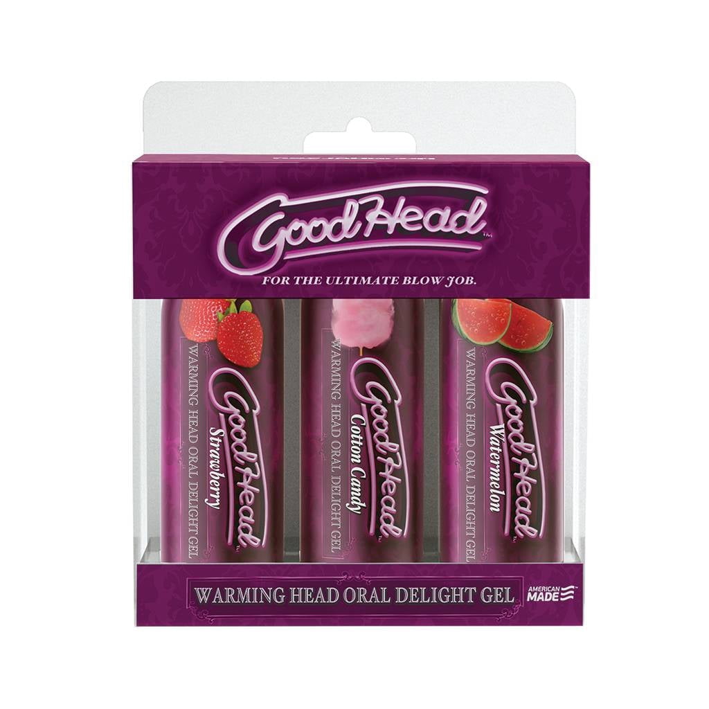 GoodHead Warming Oral Delight Gel 2oz, Pack of 3 - Flavored Edible ...