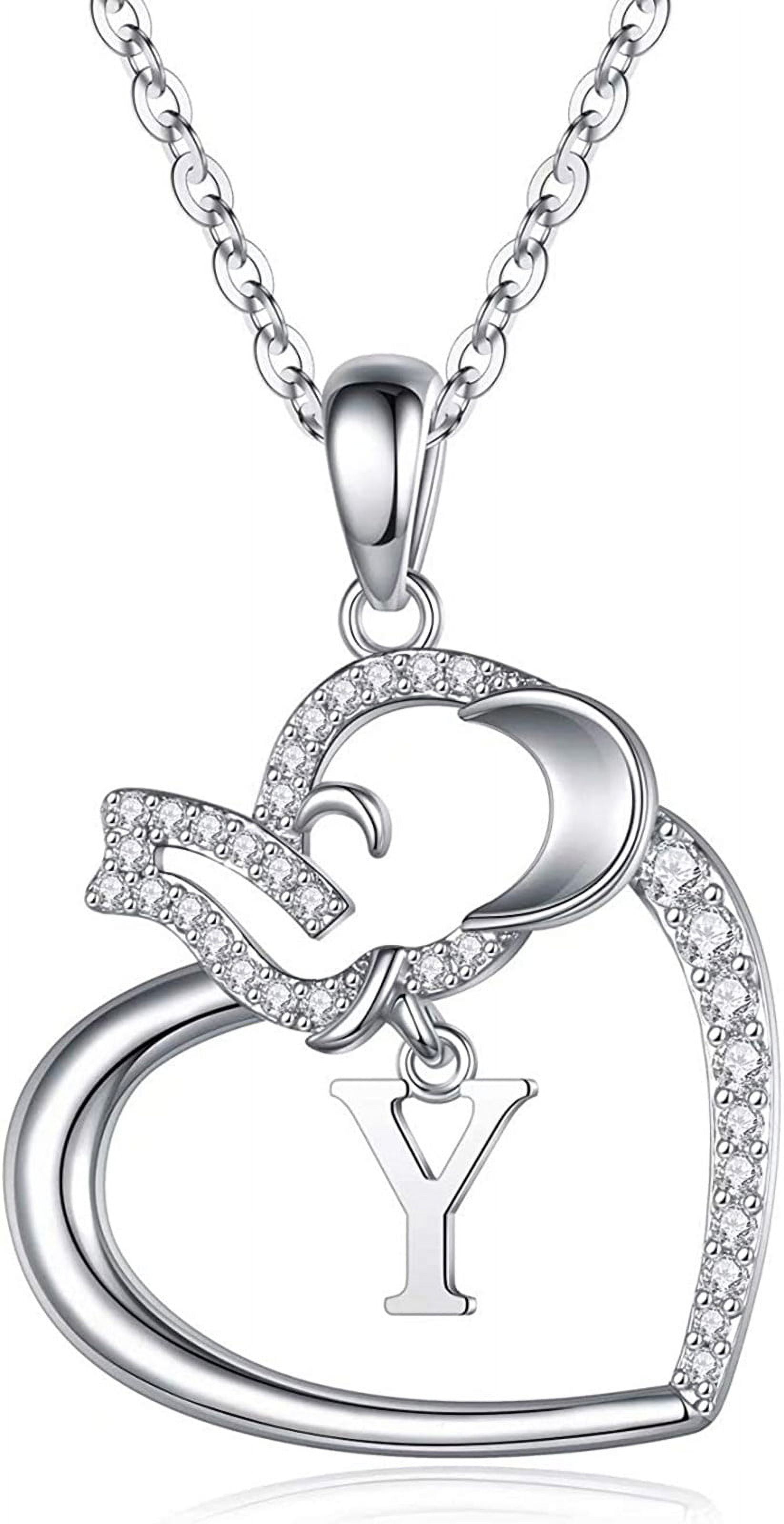 GoodLuck Heart Pendant Necklace Jewelry for Women Mother's Day Birthday ...
