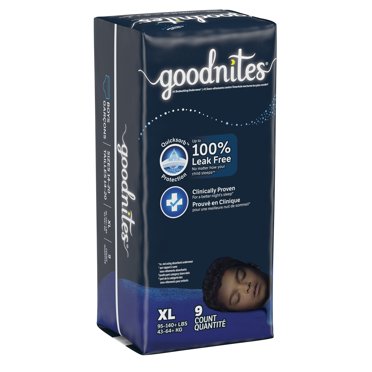 Goodnites Boys' XL Nighttime Bedwetting Underwear (95-140+ lb.), Sleep ...