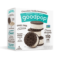 GoodPop Chocolate Vanilla Sandwiches Dairy-Free Oat Milk Frozen Dessert ...