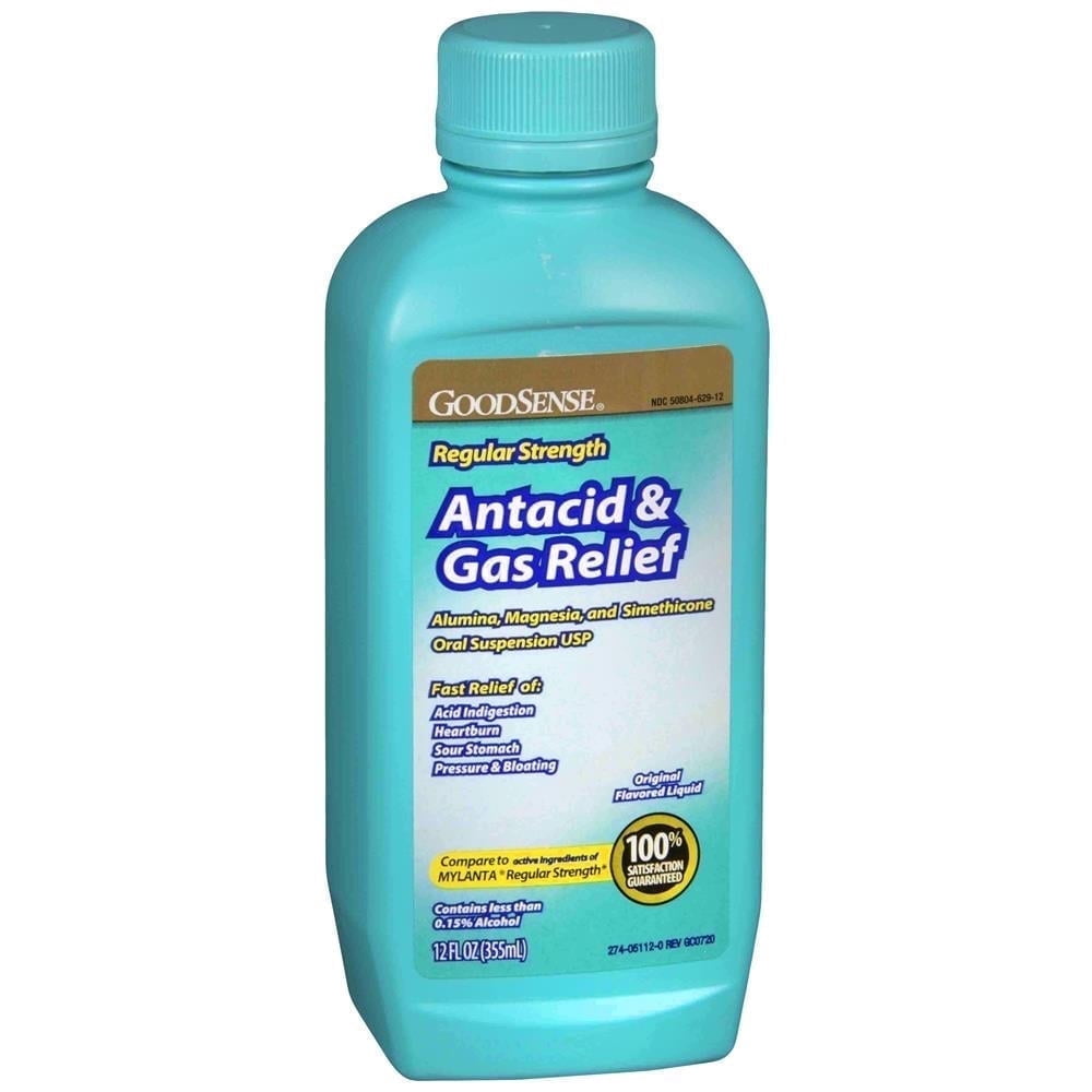 GoodSense Antacid + Gas Original Regular Strength Liquid, 12 Oz ...