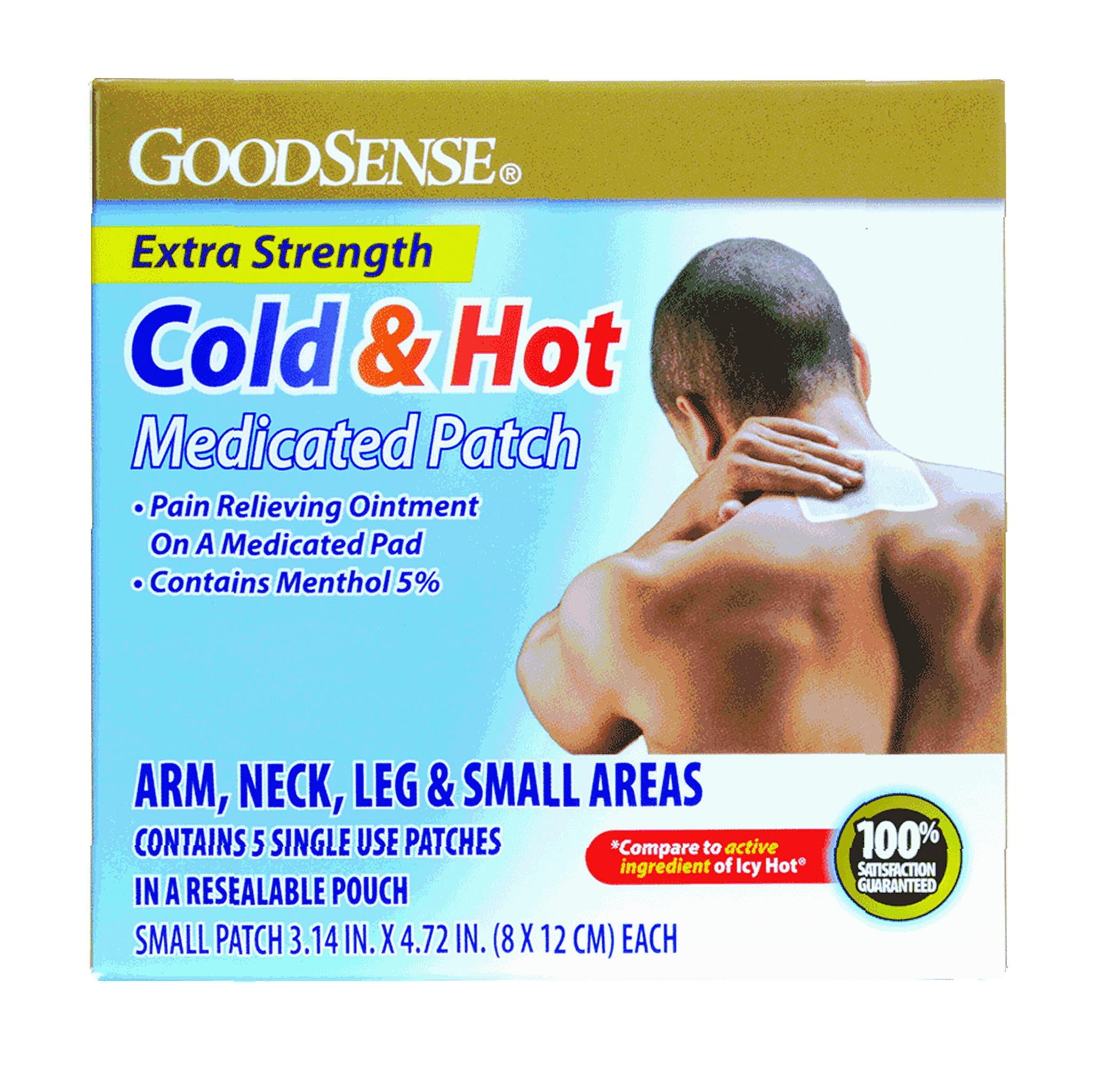 GoodSense Cold & Hot Medicated Patch, 5 Ct HSA/FSA Eligible - Walmart.com