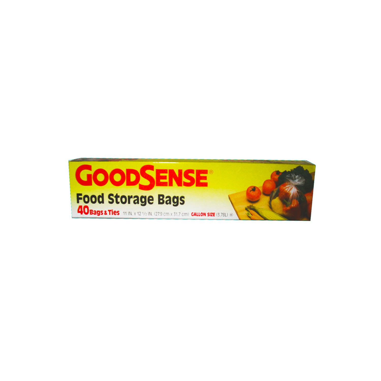 GoodSense Food Storage Bags 40ct Gallon Size with Ties – 1 Pack ...