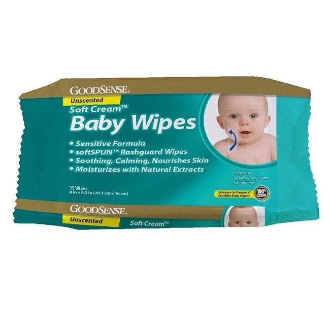 GoodSense GoodSense Soft Cream Baby Wipes Travel Pack - Unscented 35 ct ...