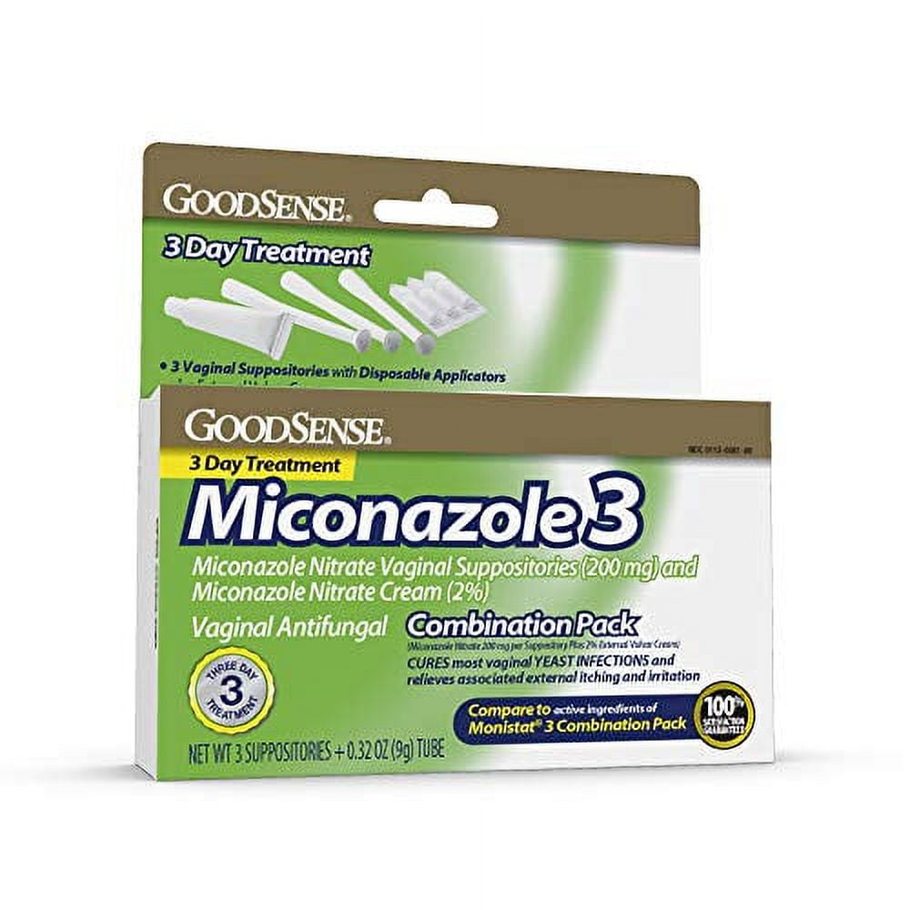 GoodSense Miconazole Nitrate Vaginal .. .. Suppositories (200 mg ...