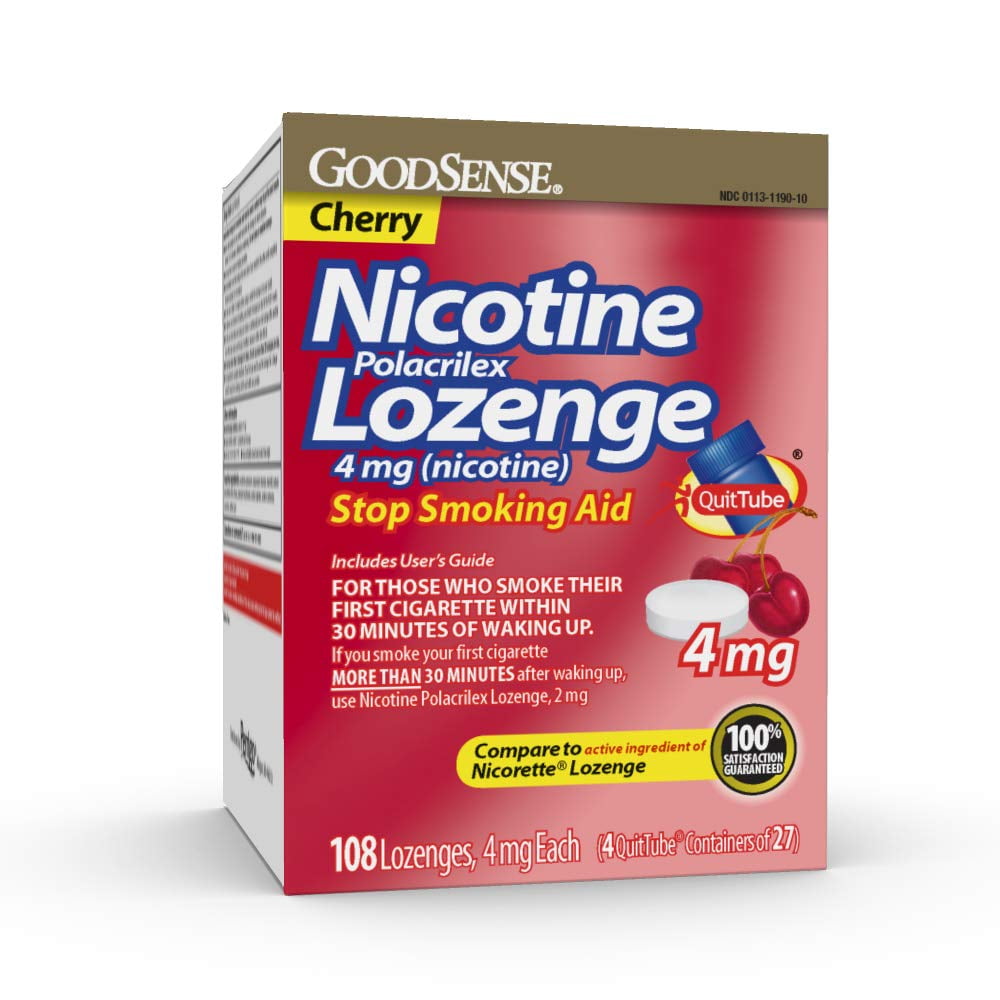 GoodSense Nicotine Lozenge 4 mg, Reduce Nicotine Cravings and Stop ...