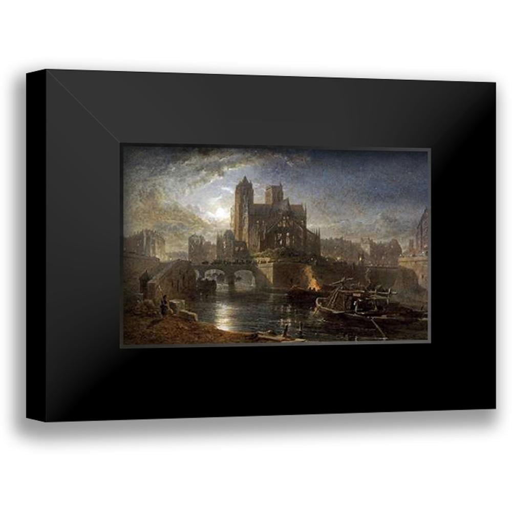 Goodall, Edward Angelo 14x10 Black Modern Framed Museum Art Print Titled - Notre Dame, Paris ...