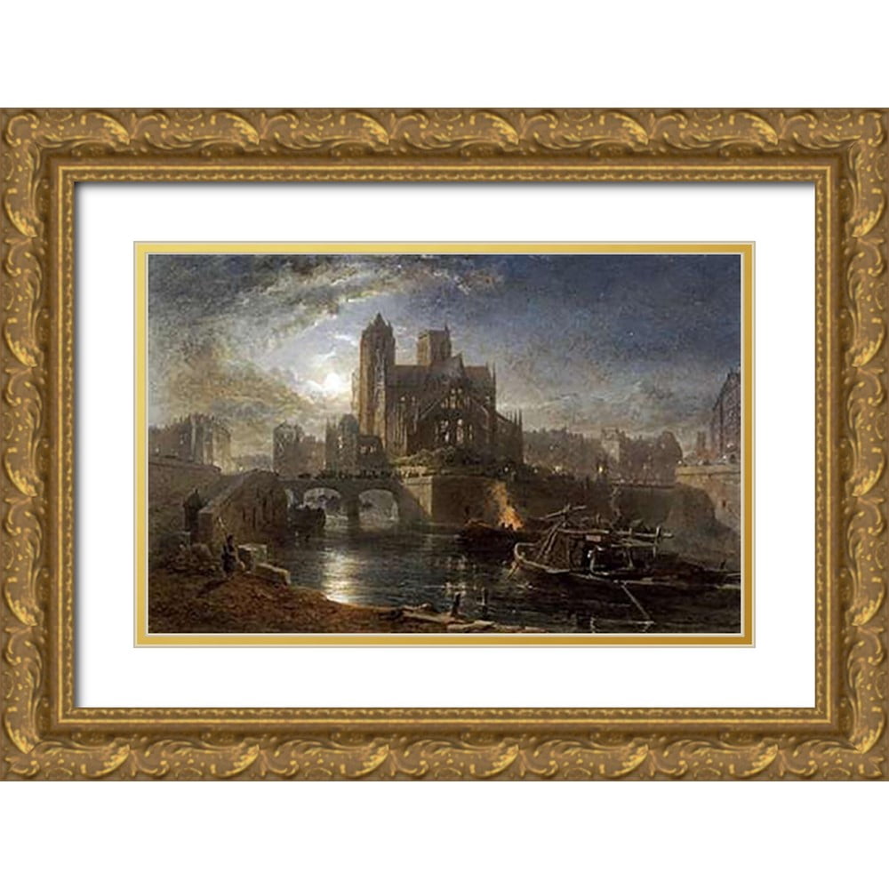 Goodall, Edward Angelo 14x10 Gold Ornate Wood Framed with Double ...