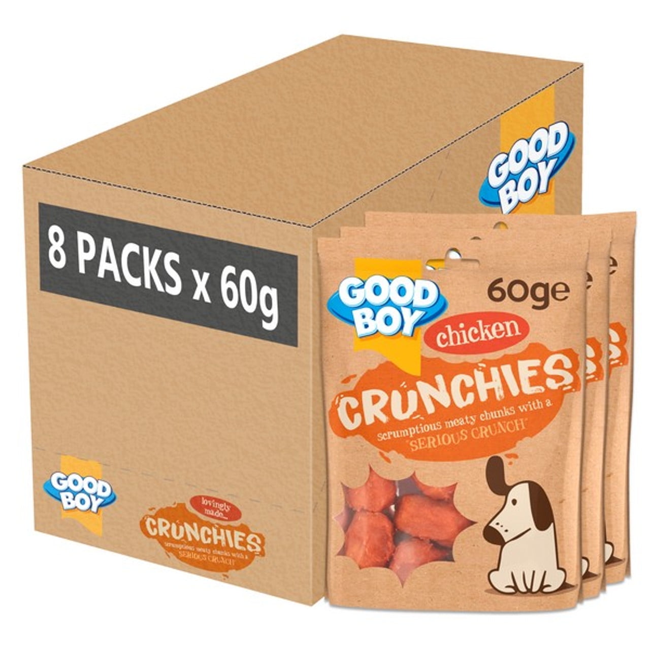 Goodboy Crunchies Chicken 60g Case of 8 - Walmart.com