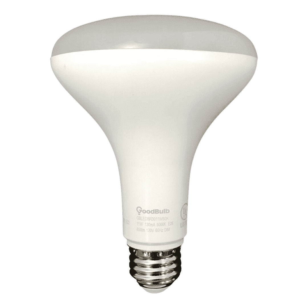 Goodbulb 65W - BR30 11W Dimmable LED Reflector - 3000K Warm Light Bulb ...