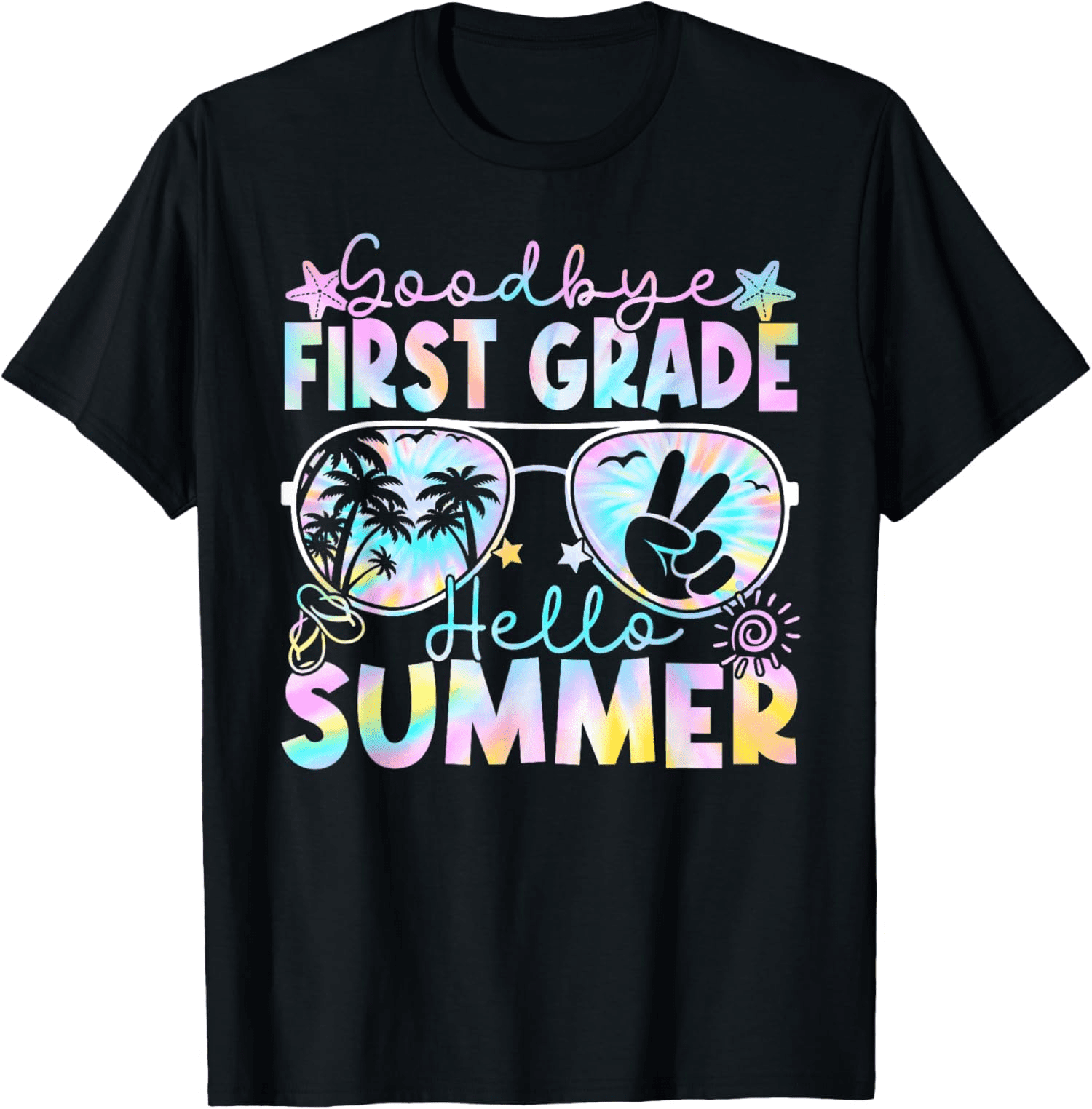 Goodbye 1st Grade Hello Summer First Grade Last Day School T-Shirt ...