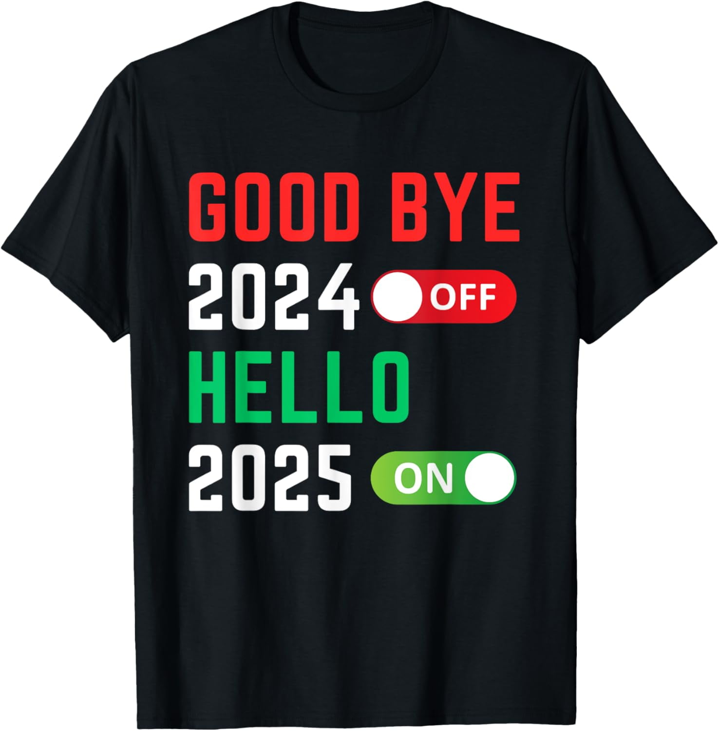 Goodbye 2024 Hello 2025 Happy New Year 2025 Party Family T-Shirt ...